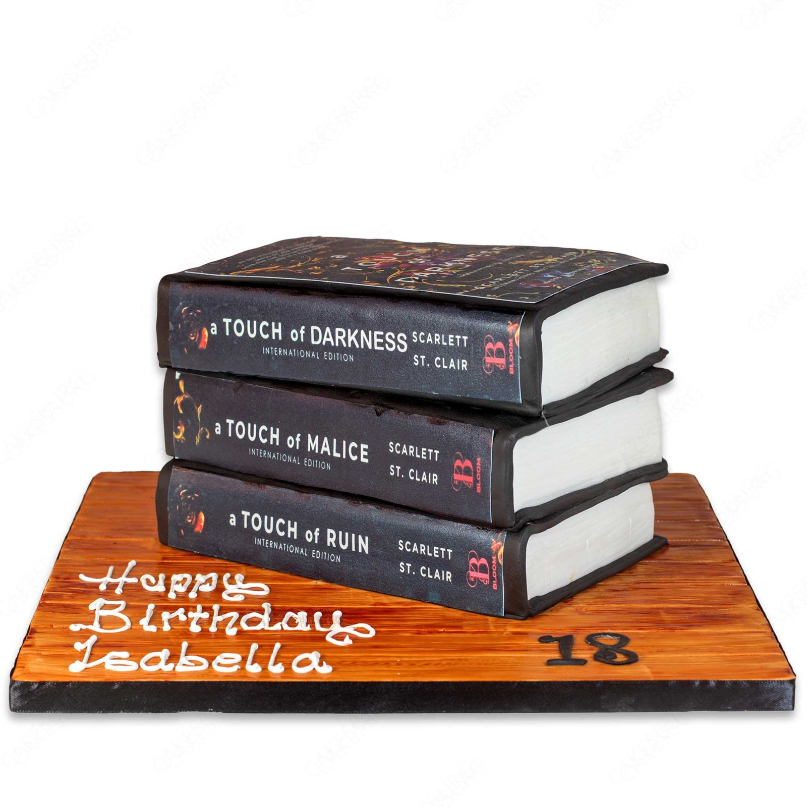 Stack Of Books Cake - Scarlett St. Clair