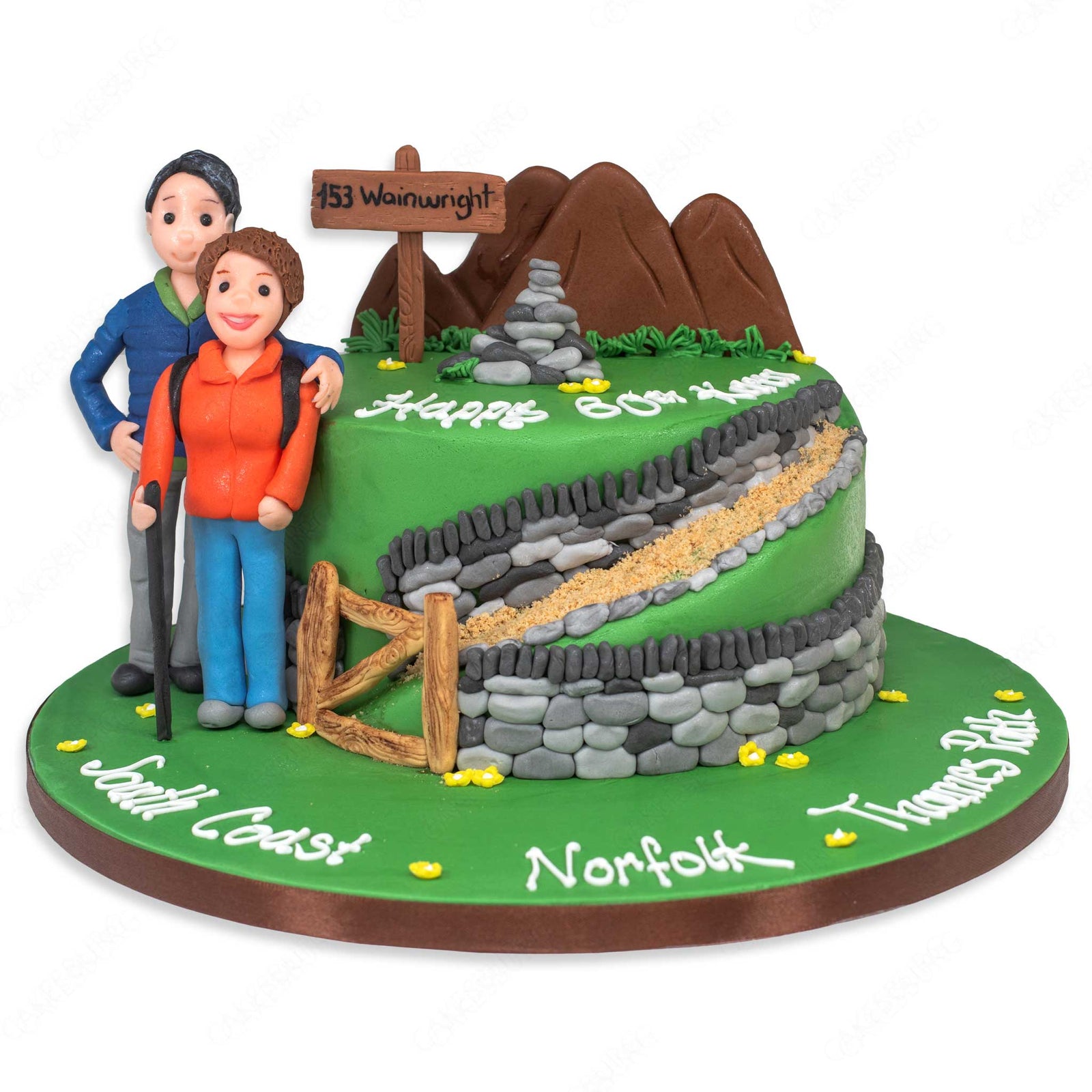 Hiking Camping Trekking Cake