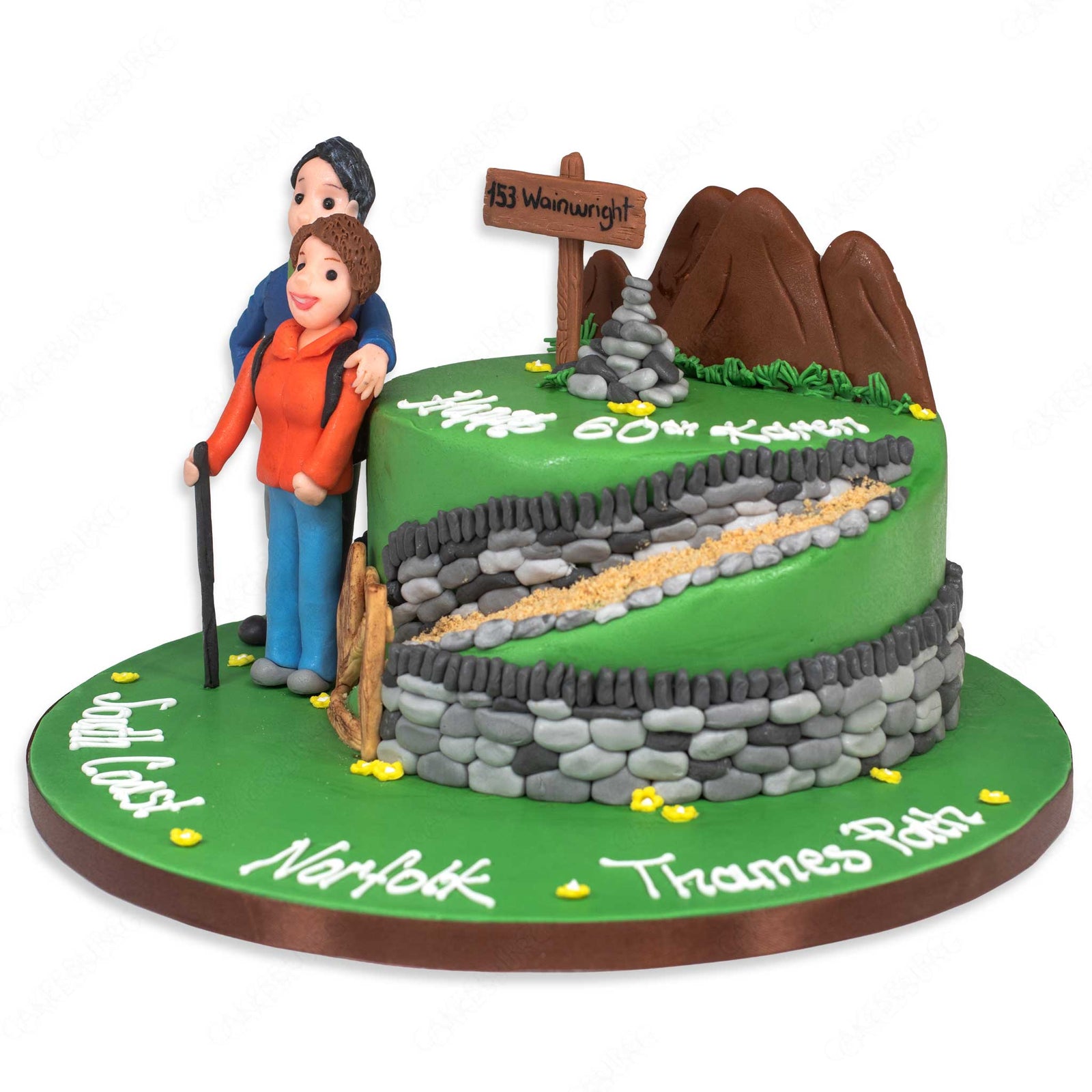 Hiking Camping Trekking Cake