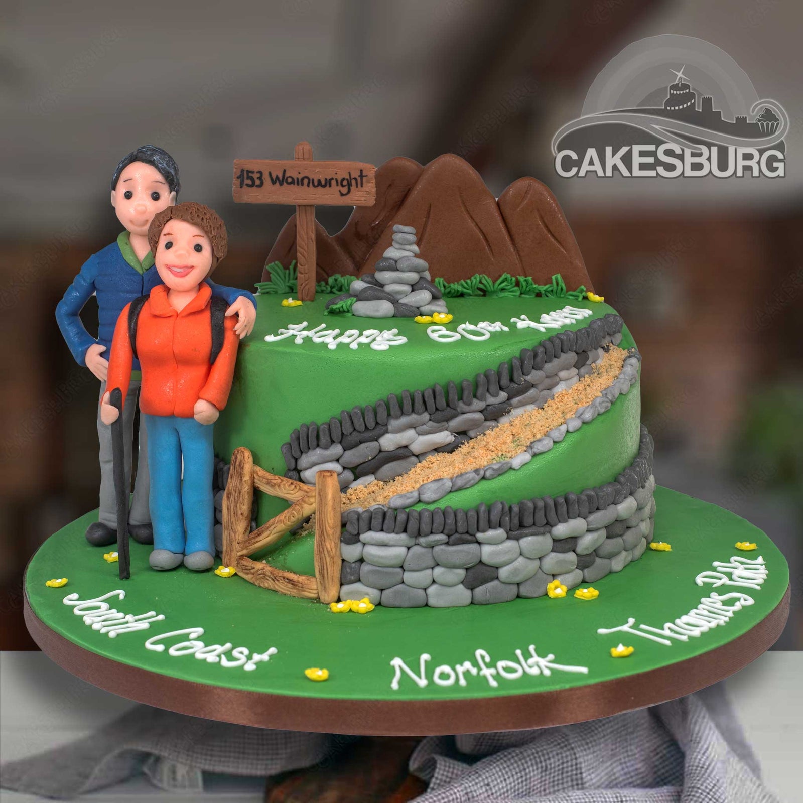 Hiking Camping Trekking Cake