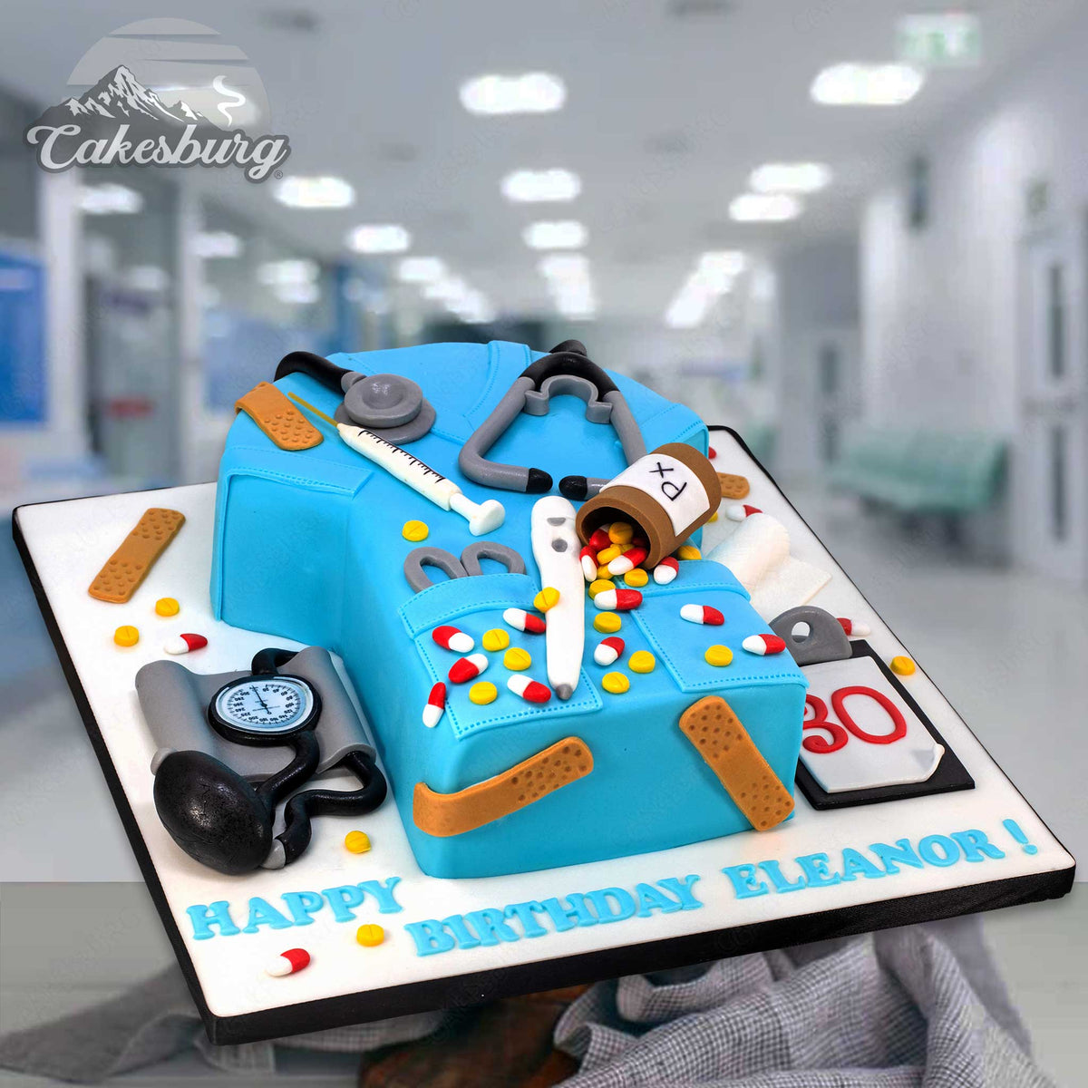 Pediatrician Birthday Cake Black Glitter Future Doctor Cake Topper,