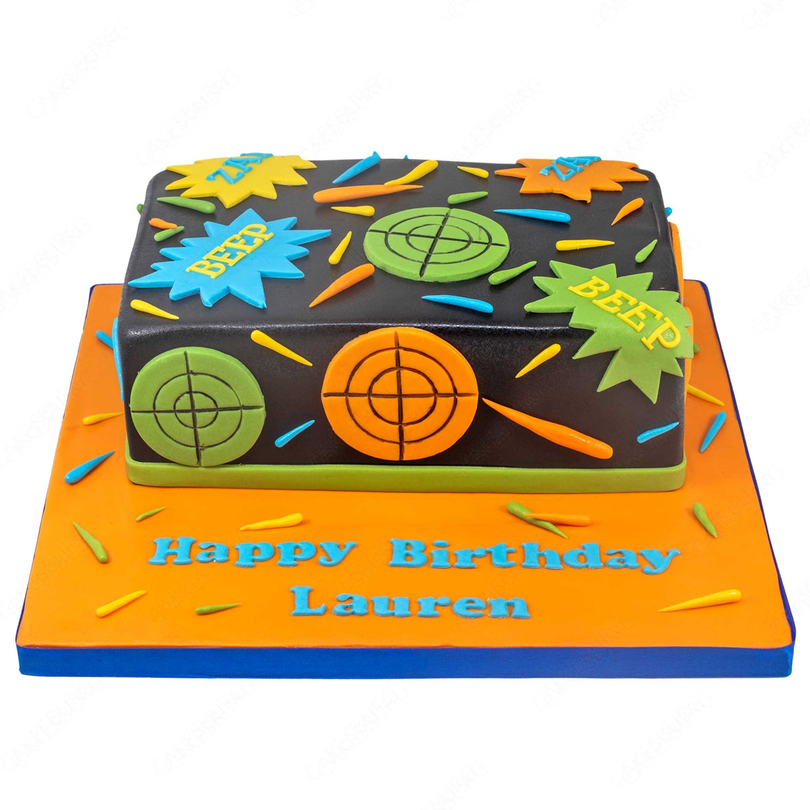 Laser Tag Party Cake