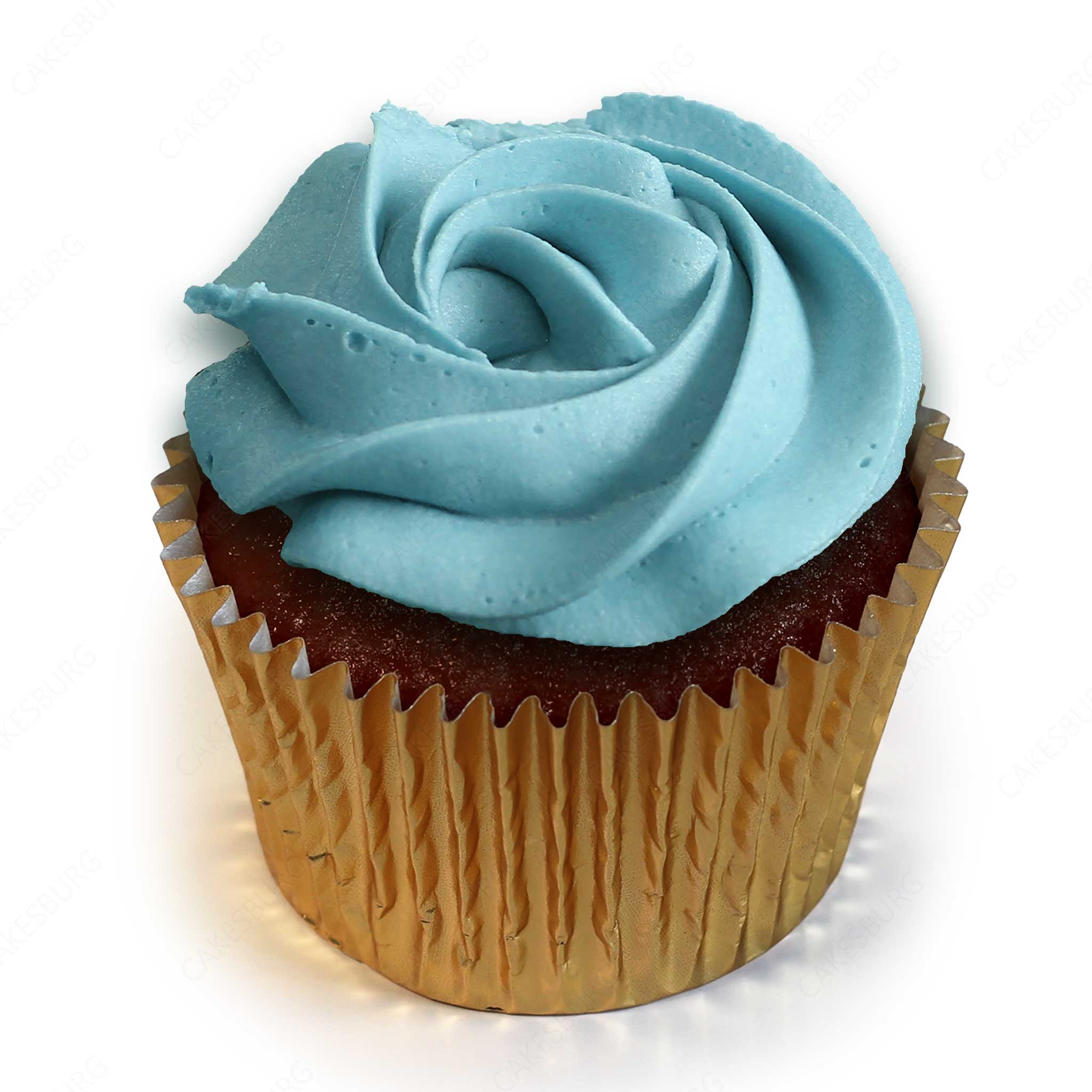 Premium Plain Blue Cupcake Box