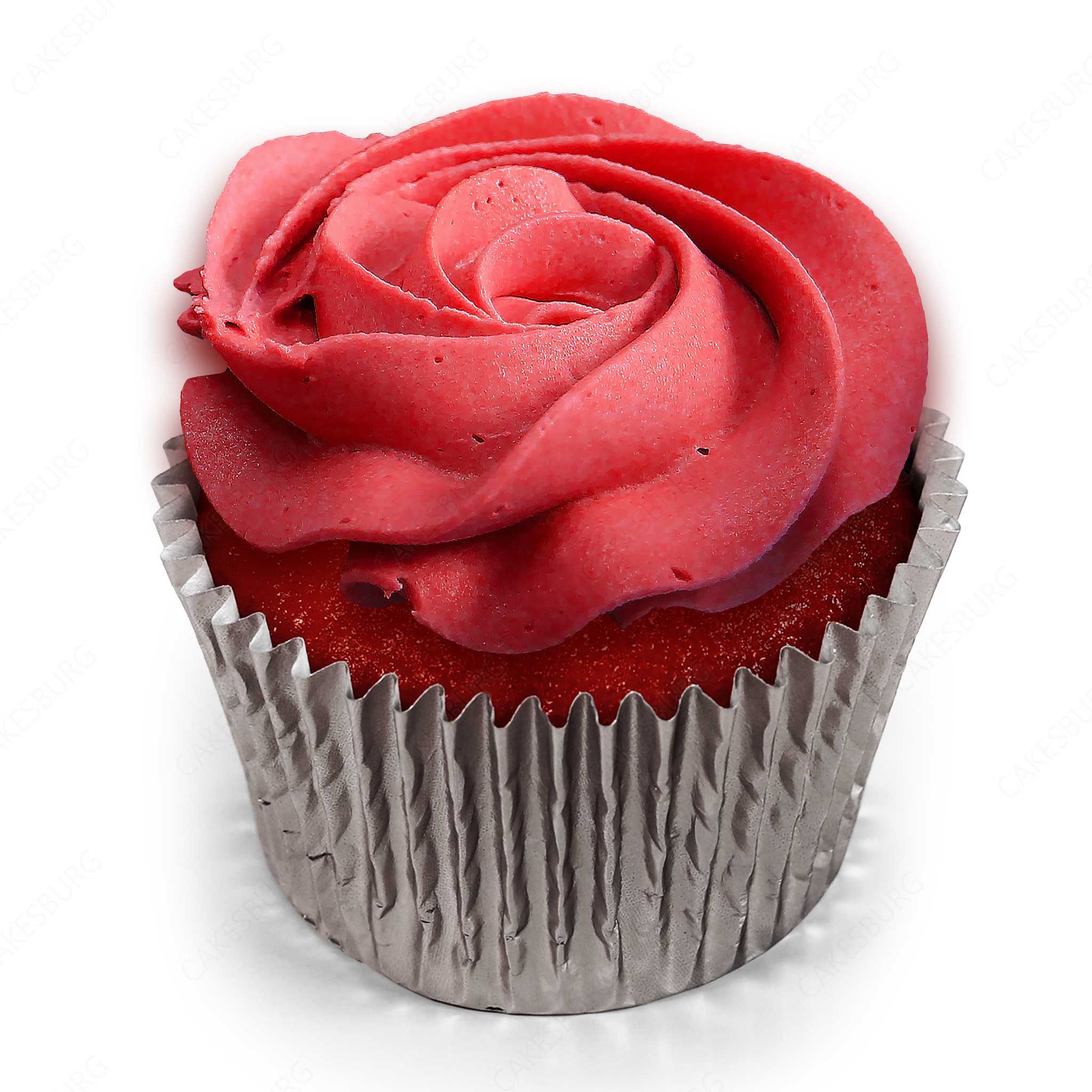 Premium Plain Red Cupcake Box