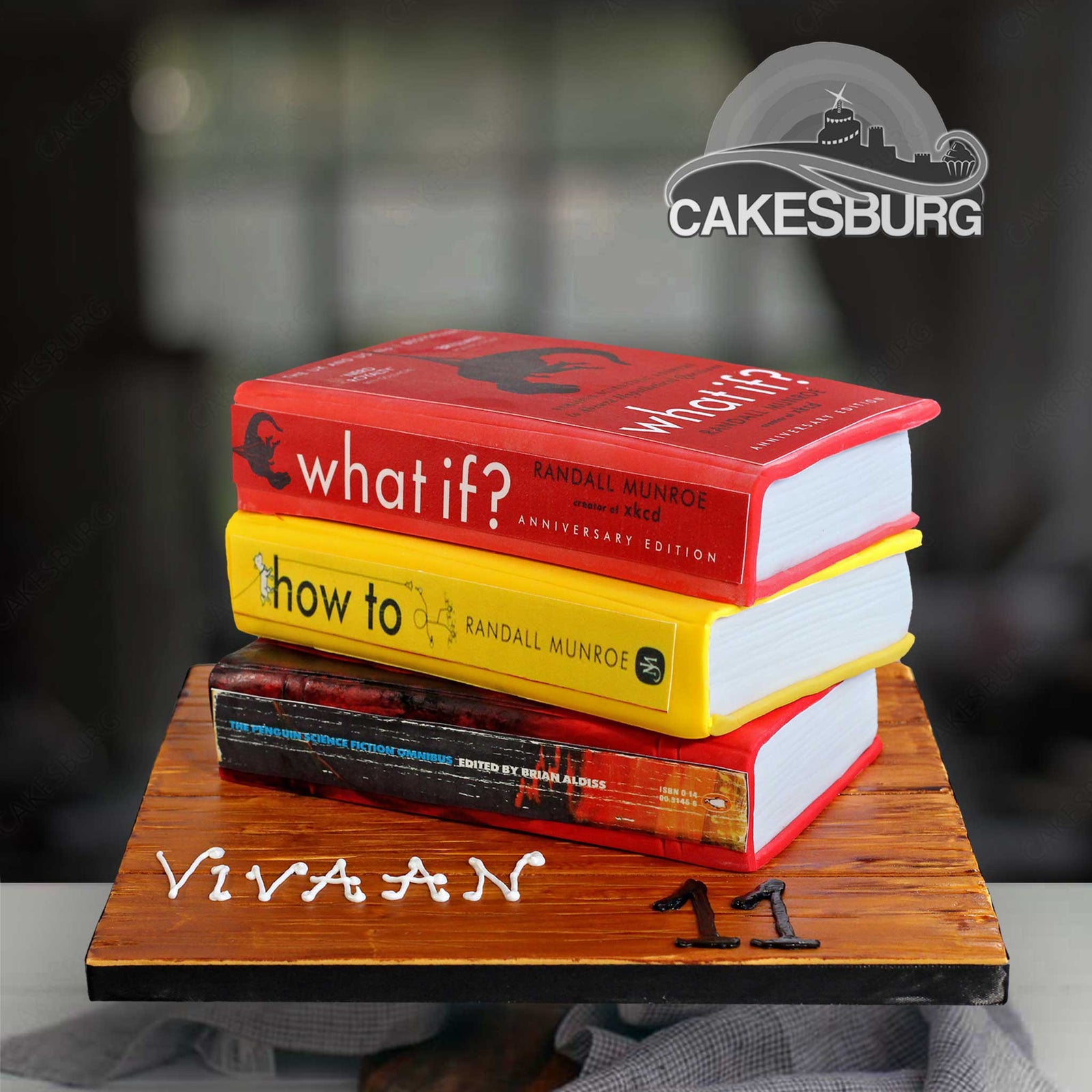 Stack Of Books Cake - Randall Munroe