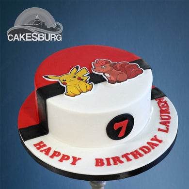 Pokemon Pikachu & Vulpix Cake