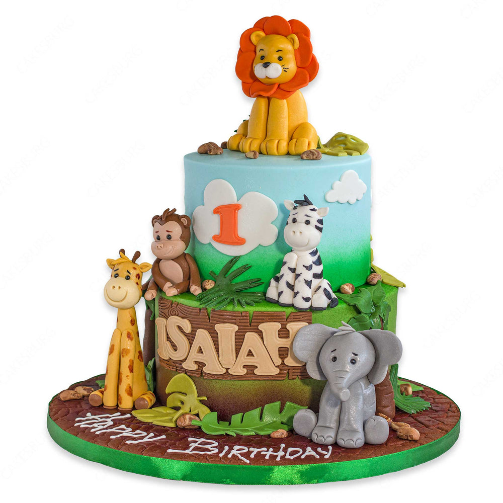 Safari Animals Cake #5