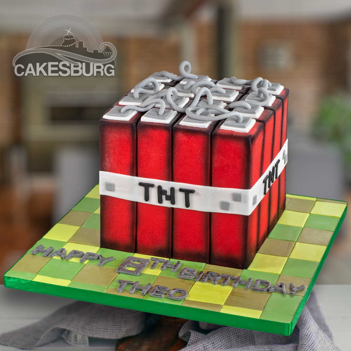 Tnt Minecraft Cake