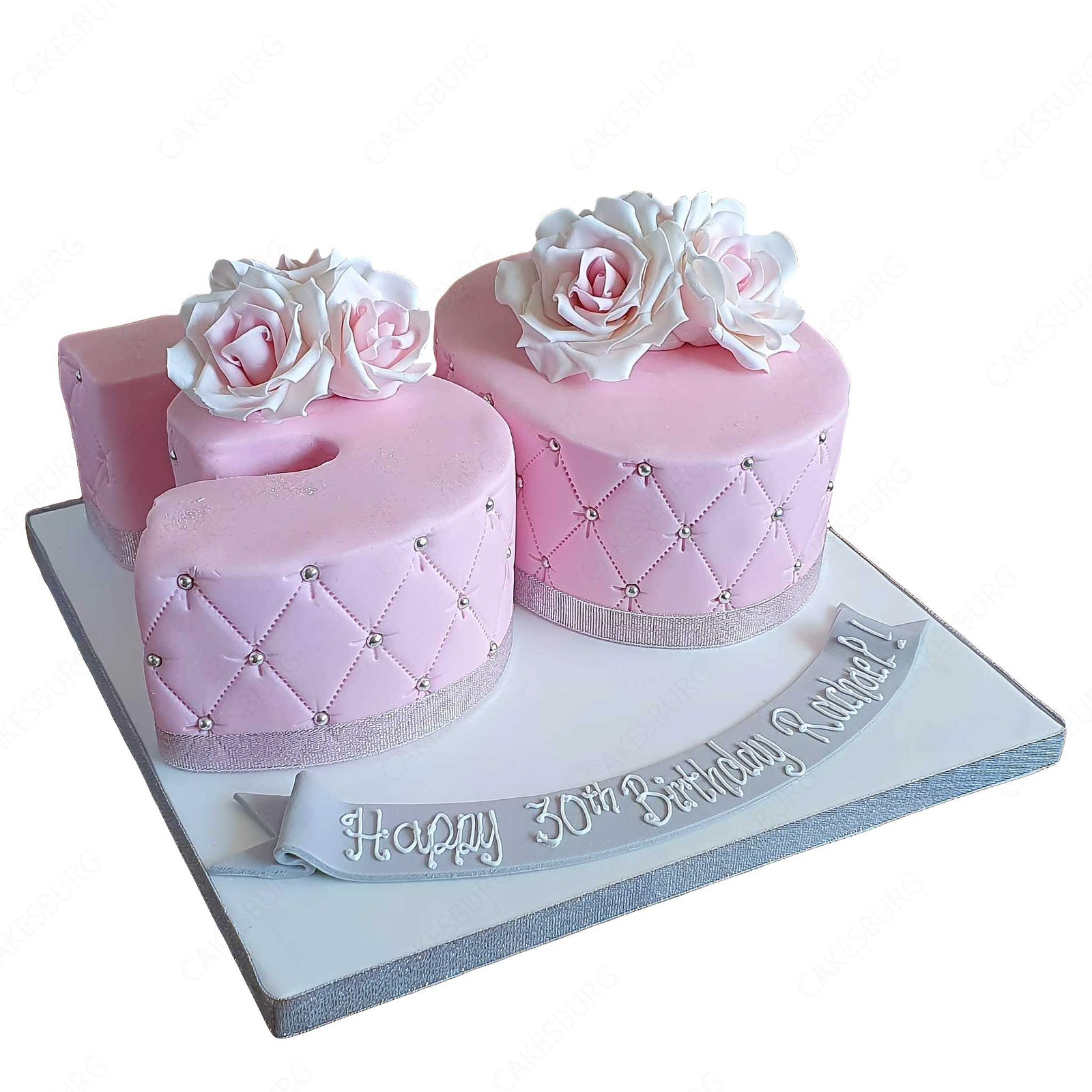 Elegant Number Age Cake
