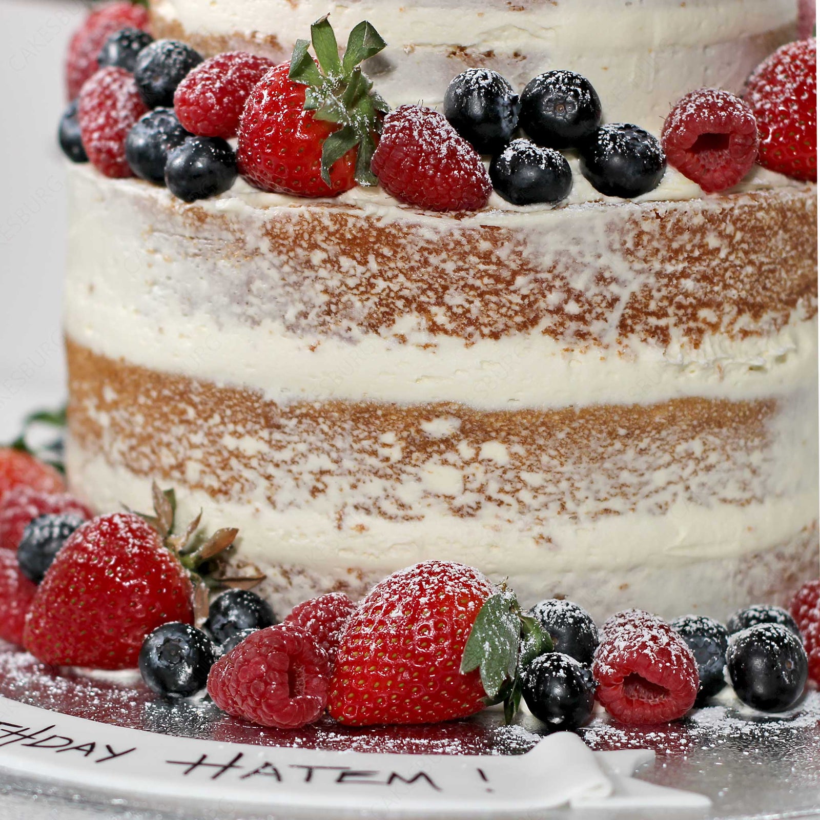 Semi-Naked Berry Cake